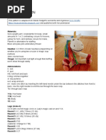 Red Cross Trauma Teddy Pattern | PDF | Knitting | Yarn