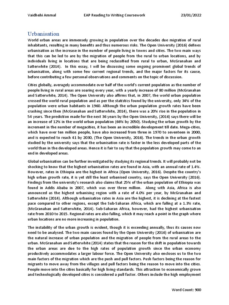 Urbanisation | Download Free PDF | Urbanization | Human Migration
