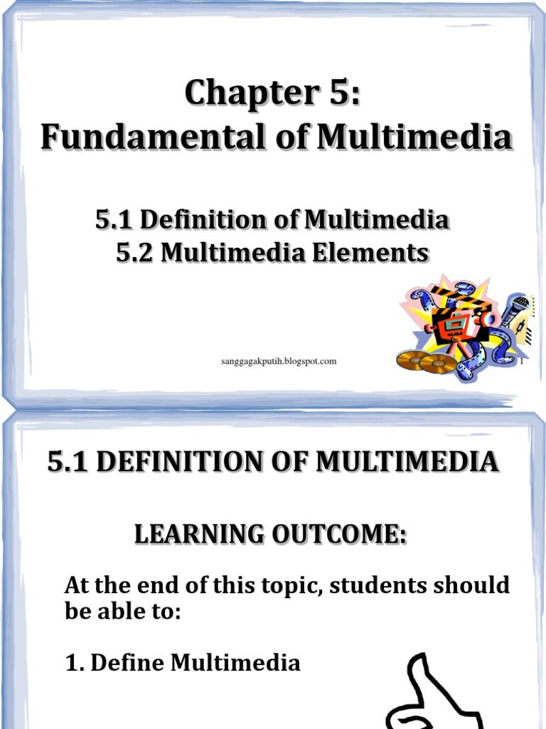 Chapter 5 - Fundamental of Multimedia (Notes) | PDF | Multimedia ...