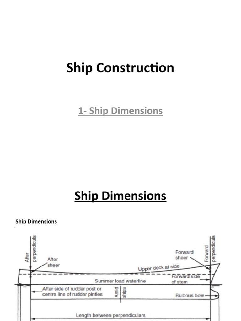 Ship Dimensions and Structural Stresses | PDF | Ships | Bending