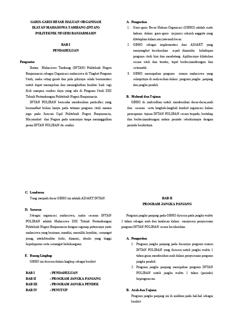 Gbho Mubes Viii Intan Poliban 2021 | PDF