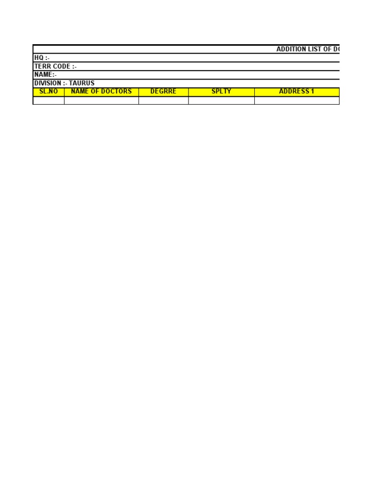 Doctors Addition and Deletion List | PDF | Science & Mathematics
