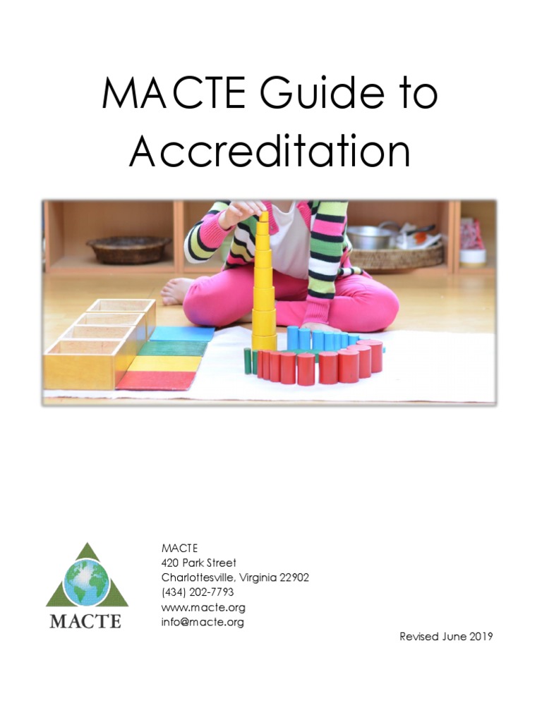 MACTE Accreditation Guide Overview | PDF | Montessori Education ...