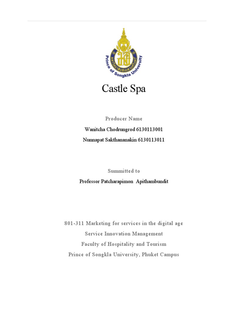 Castle Spa | PDF | Swot Analysis | Spa
