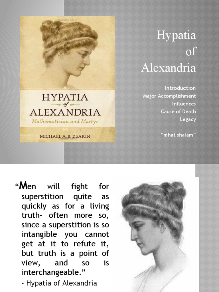 Hypatia History o Math | PDF | Neoplatonism