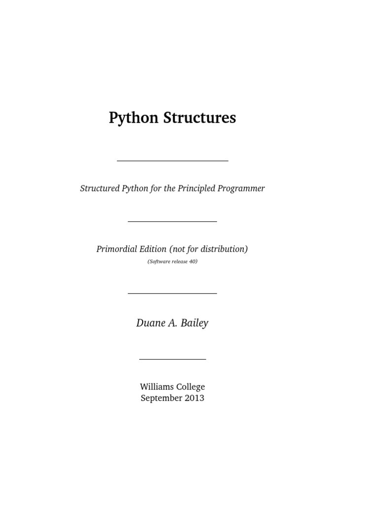Bailey Python Book | PDF | Boolean Data Type | Class (Computer Programming)