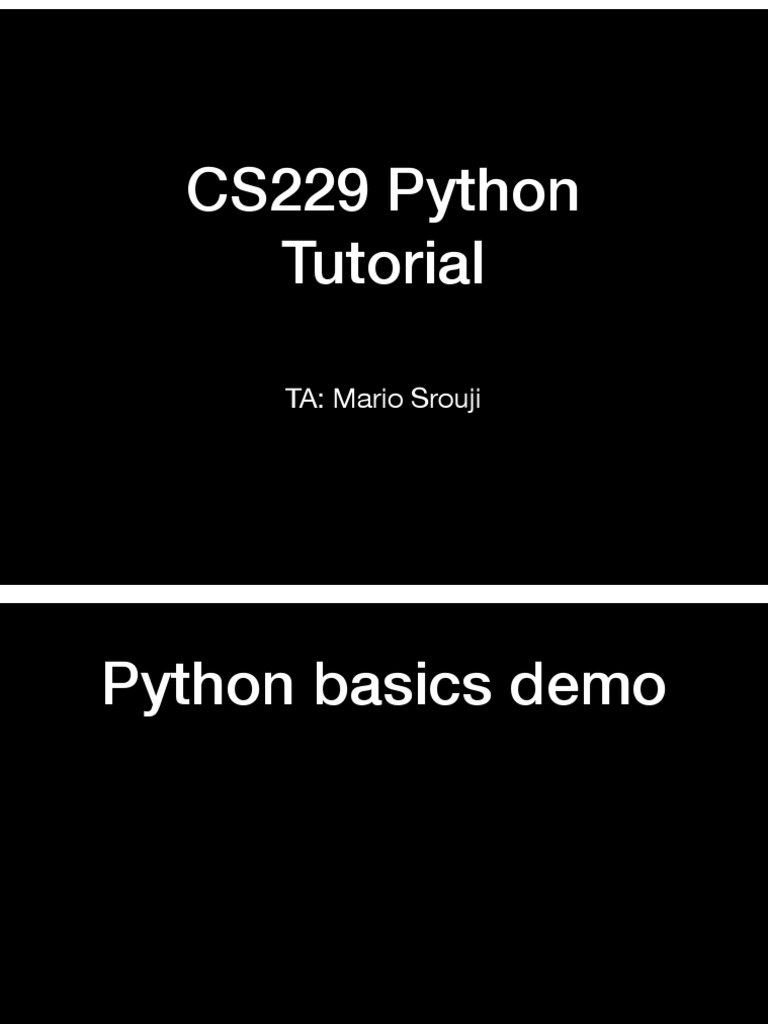 Python Tutorial | PDF | Class (Computer Programming) | Method (Computer ...