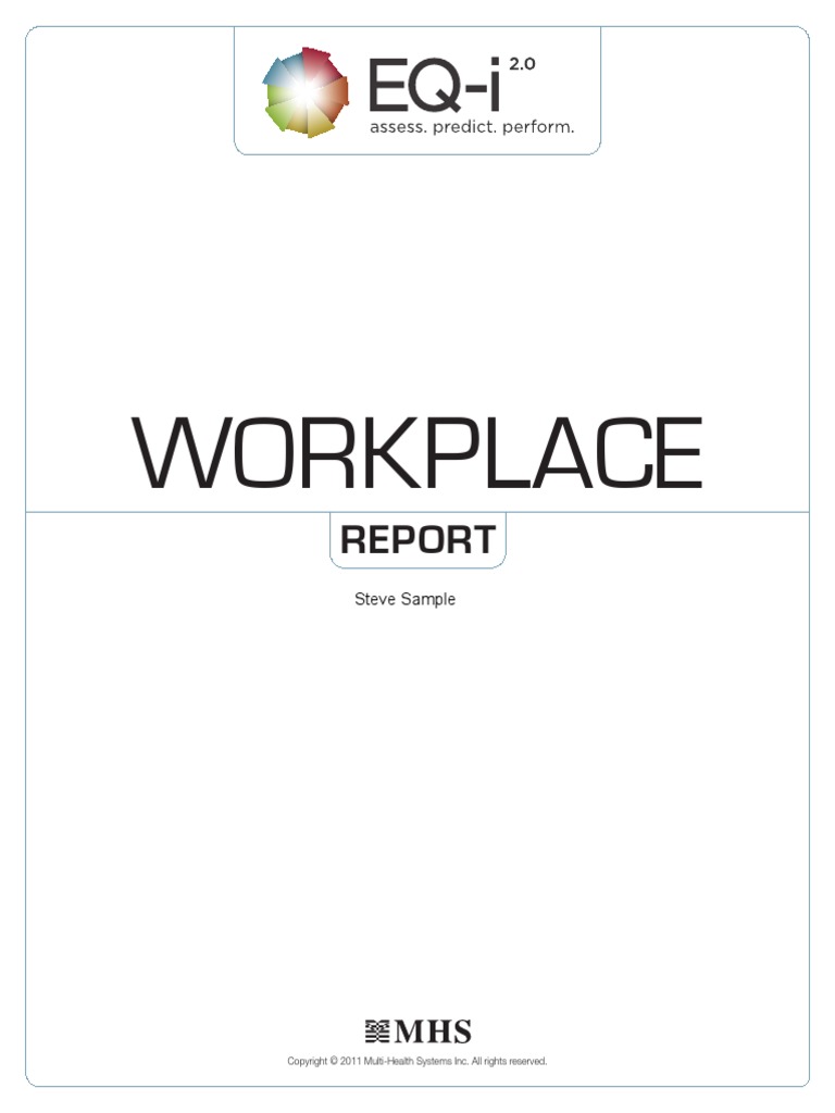 EQ-i+2 0+Workplace+Sample+Report | PDF | Emotions | Empathy