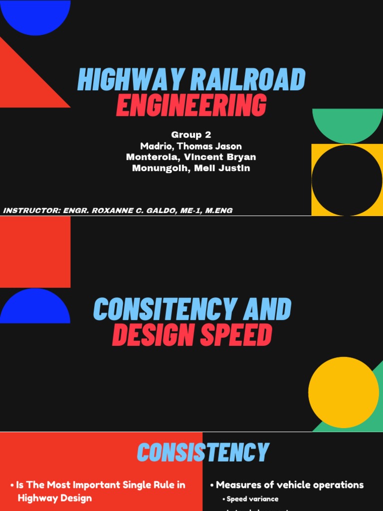 Consistency and Design Speed | PDF | Lane | Road