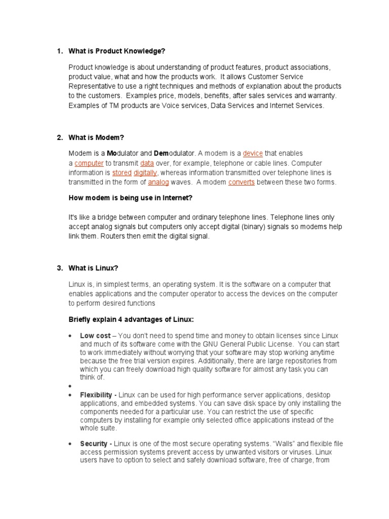 Tech Basics for Customer Support | PDF | Antivirus Software | Computer ...