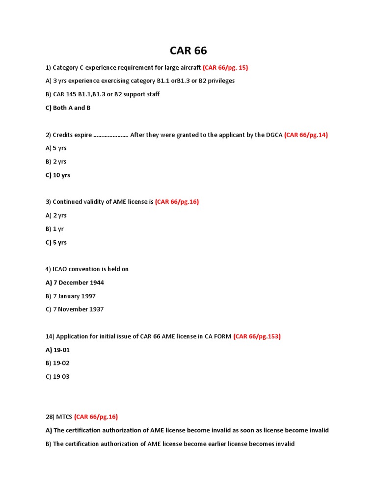 Car 1000 MCQ | PDF | Aviation | Aerospace