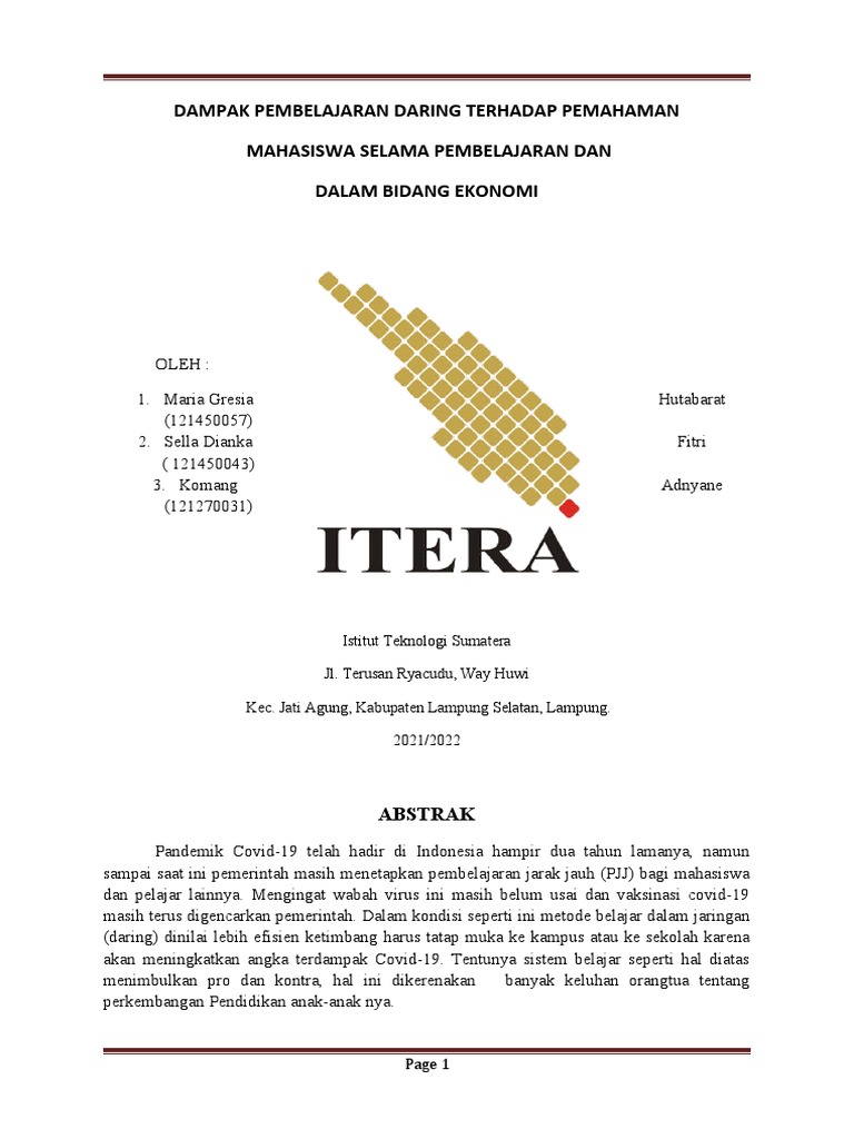 Kti Bahasa Indonesia | PDF
