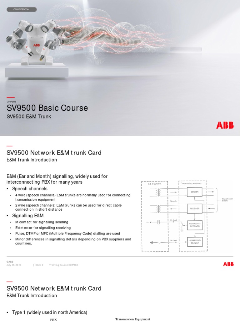SV9500 E&M Trunk Configuration Guide | PDF | Computer Networking ...