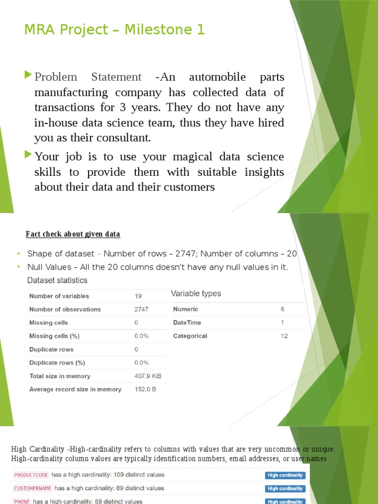 MRA Project – Milestone 1 Insights | PDF | Marketing | Economies