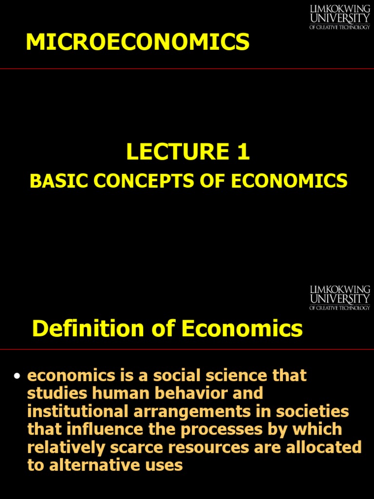 Economics: Scarcity and Resource Allocation | PDF | Economics | Market ...