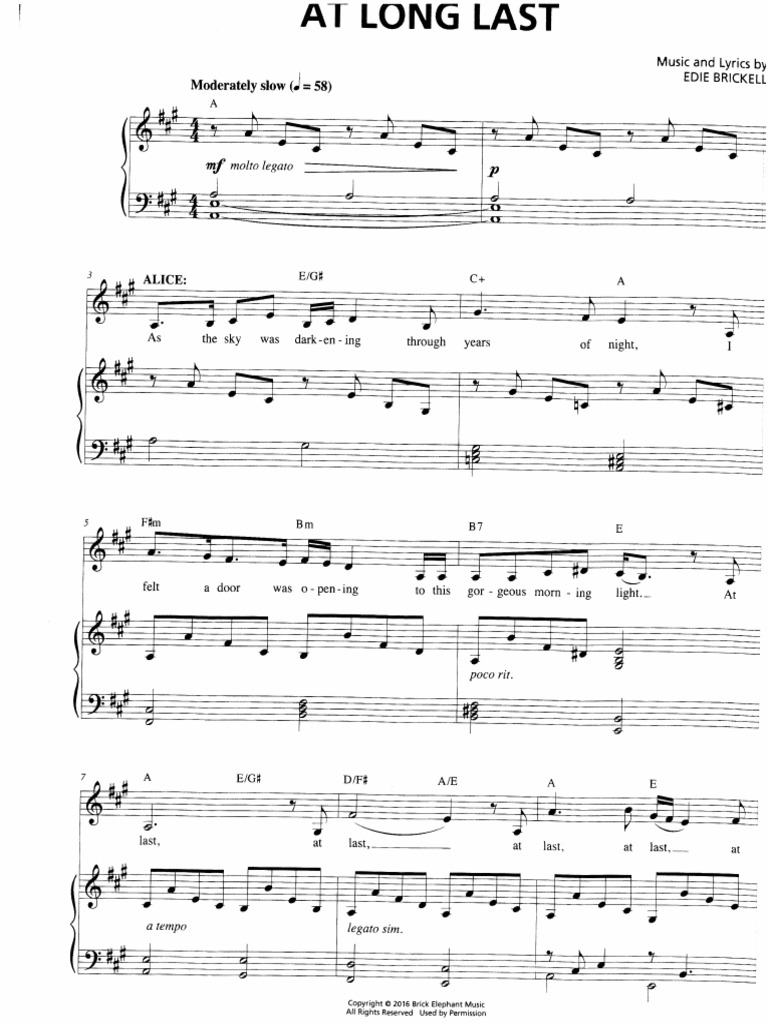 At Last Sheet Music | PDF