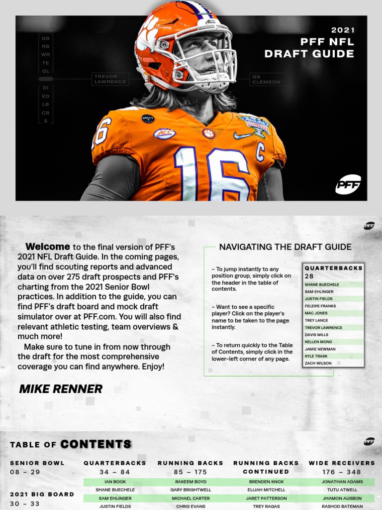 PFF 2021 NFL Draft Guide Overview | PDF | San Francisco 49ers | Sports