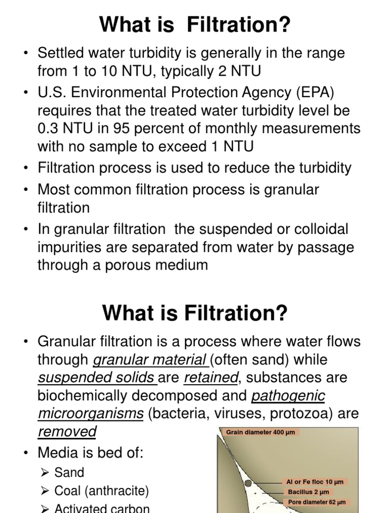 What Is Filtration? | PDF | Filtration | Applied And Interdisciplinary ...