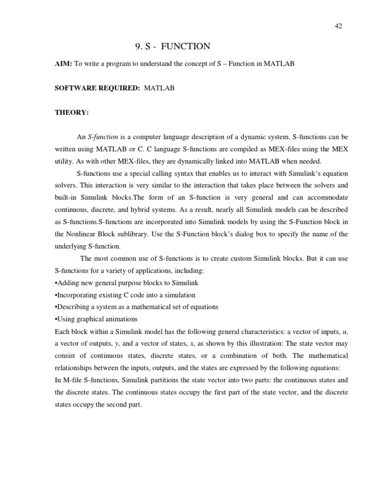 S - Function: AIM: To Write A Program To Understand The Concept of S ...