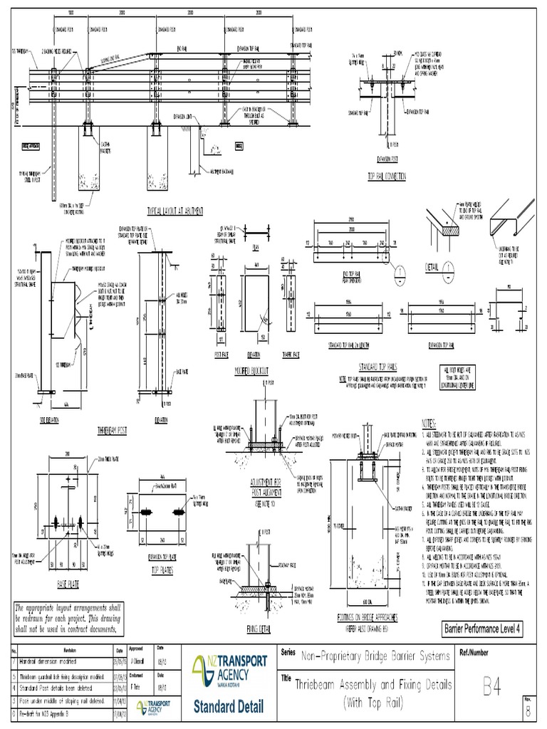 b4 Thrie Beam Assembly | PDF