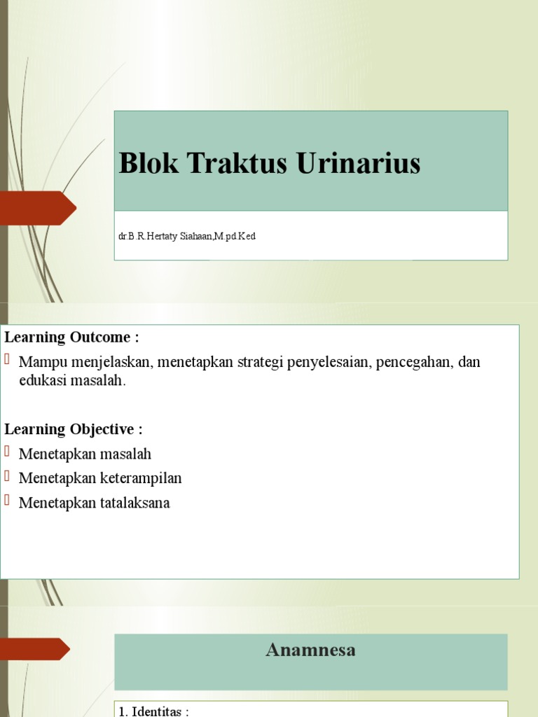 Traktus Urinarius @PPT | PDF