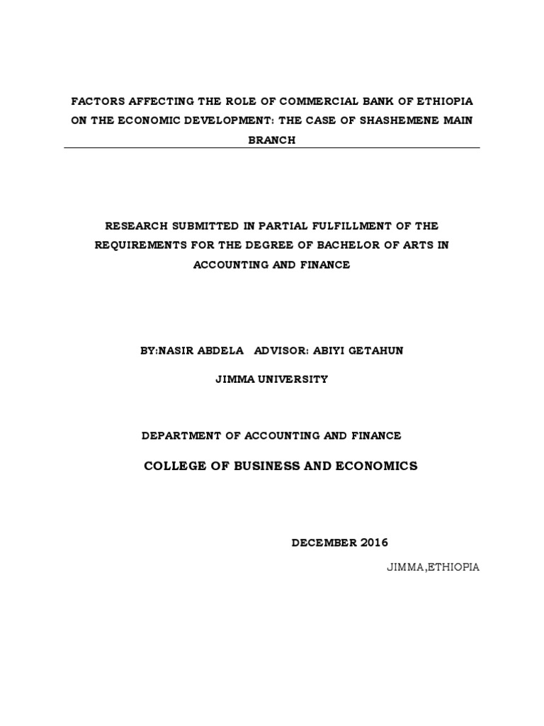 Nasir Abdela Said | PDF | Banks | Loans