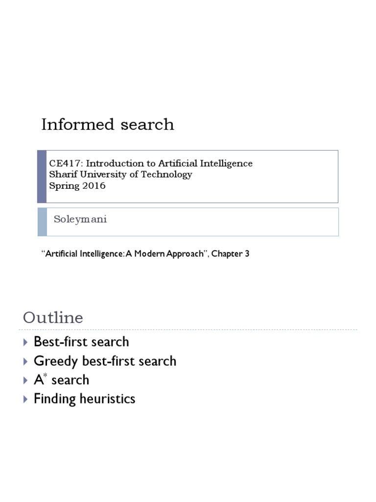 Informed Search Pdf Applied Mathematics Mathematical Analysis