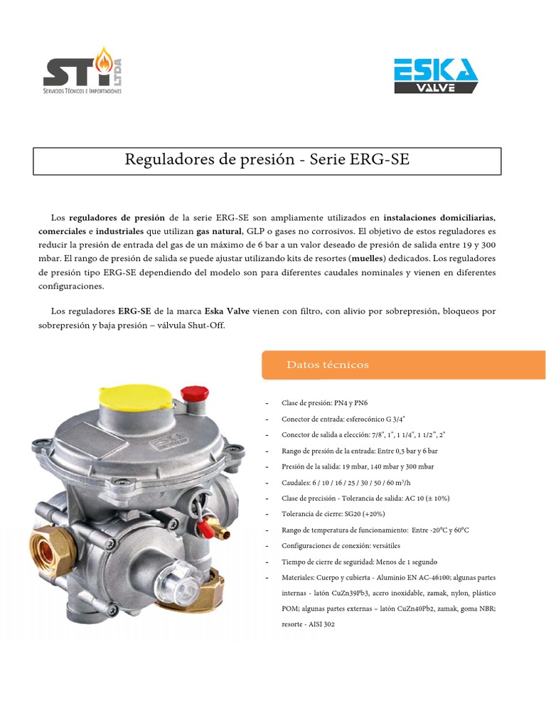 Informacion Tecnica Serie ERG SE | PDF | Materiales | Química