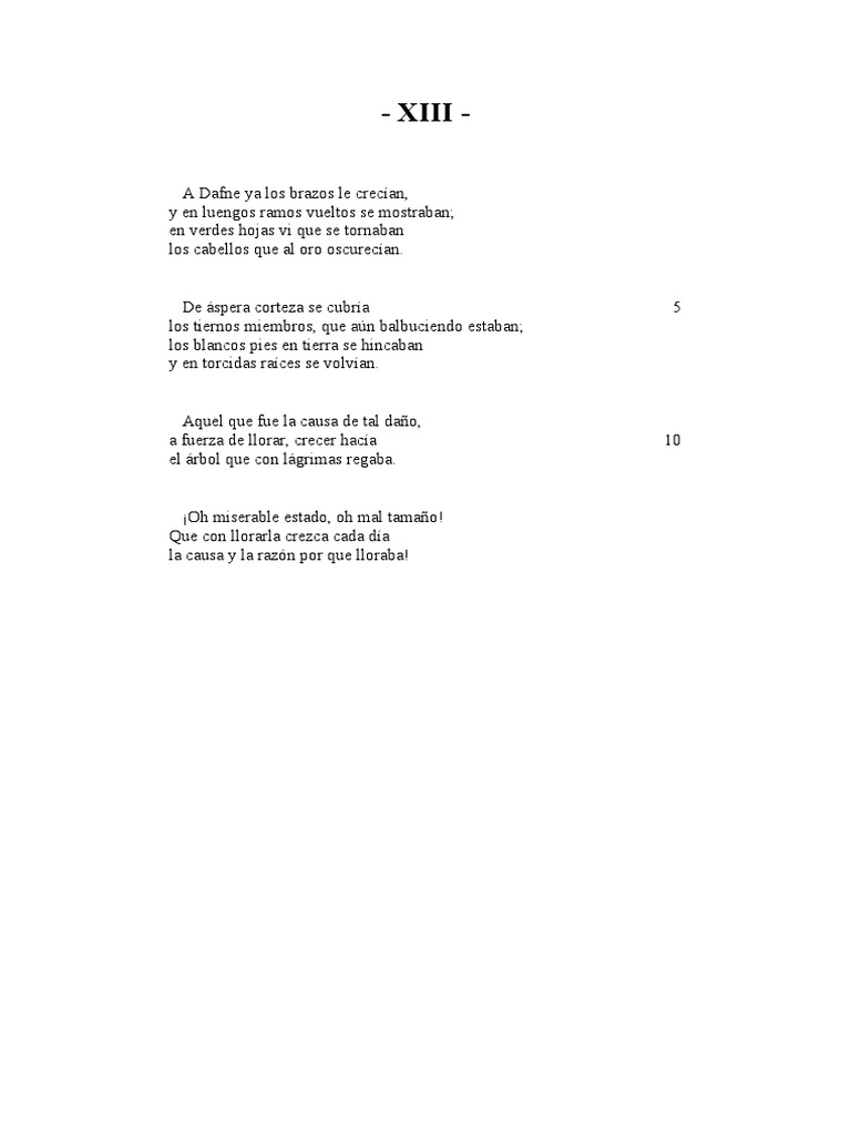 Soneto XIII - Garcilaso de La Vega | PDF