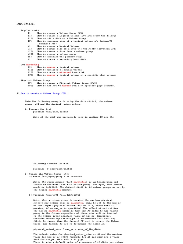 LVM Quick Reference | Download Free PDF | File System | Booting