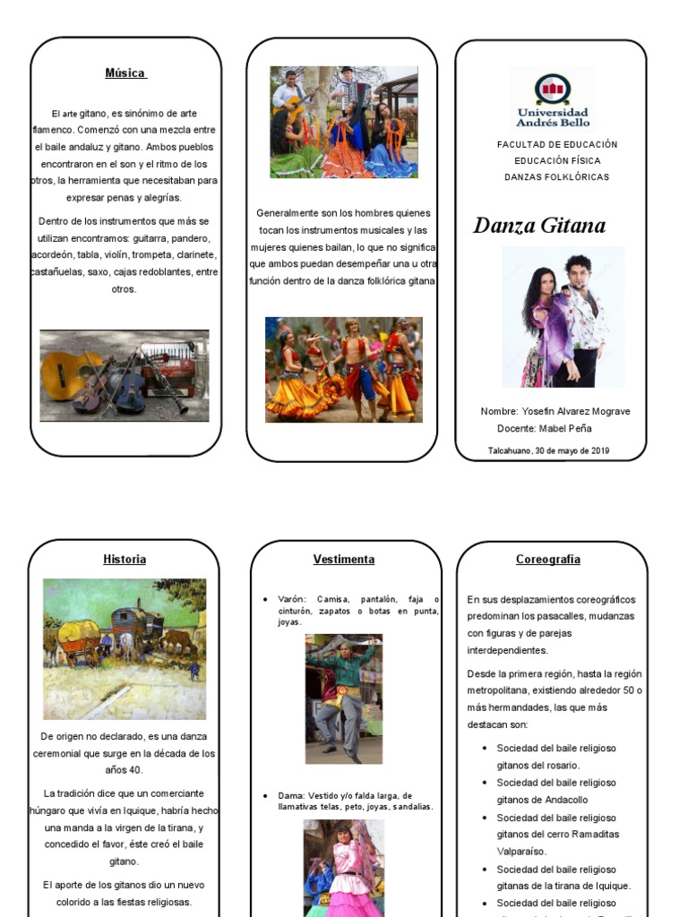 Musica Danza Gitana Historia | PDF | Bailes | Pueblo romaní