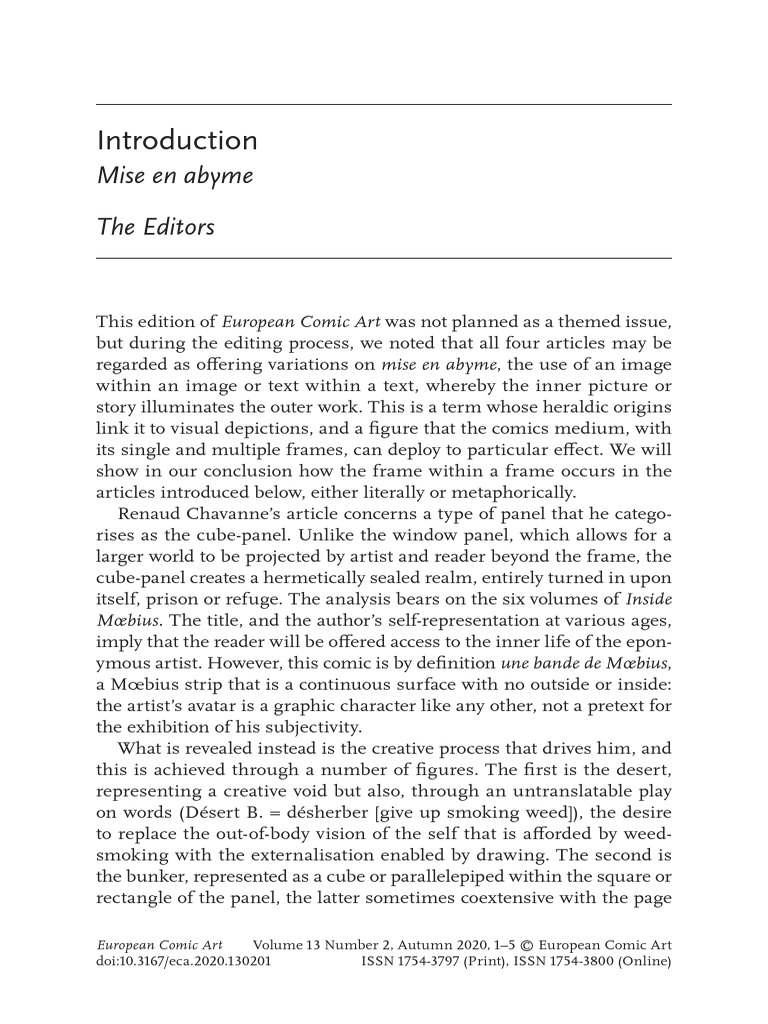 European Comic Art) Introduction | PDF | Comics | The Arts