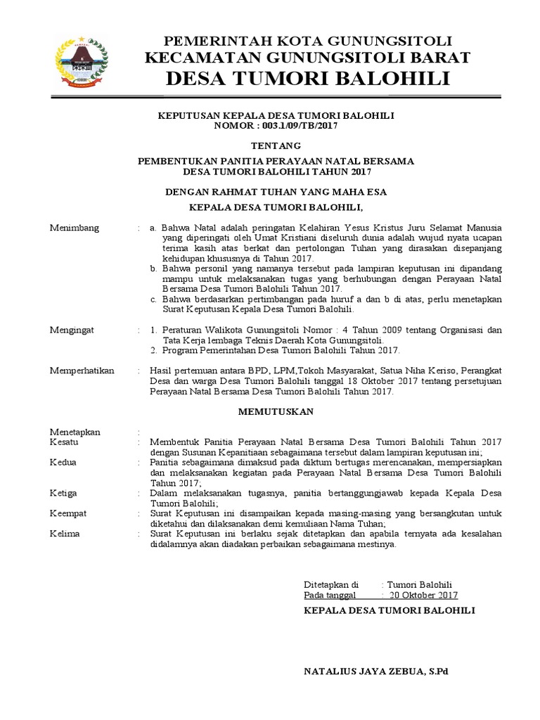 SK Panitia Natal | PDF