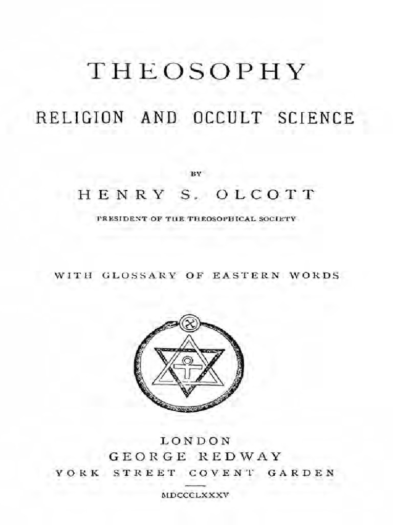 Theosophy: Religion and Occult Science | PDF | Theosophy | Science