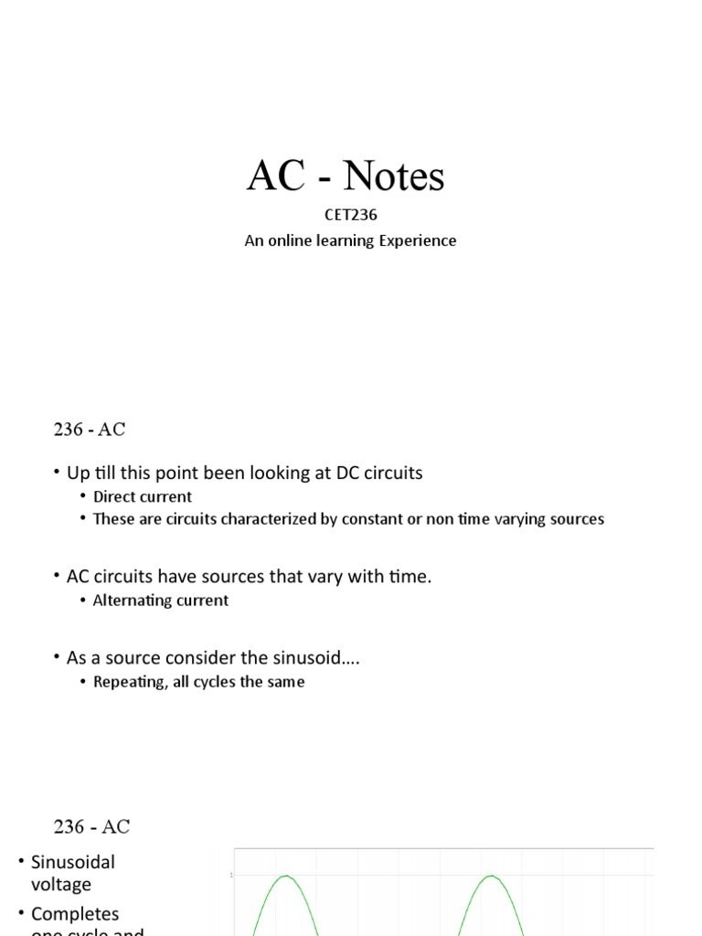 AC - Notes: CET236 An Online Learning Experience | Download Free PDF ...