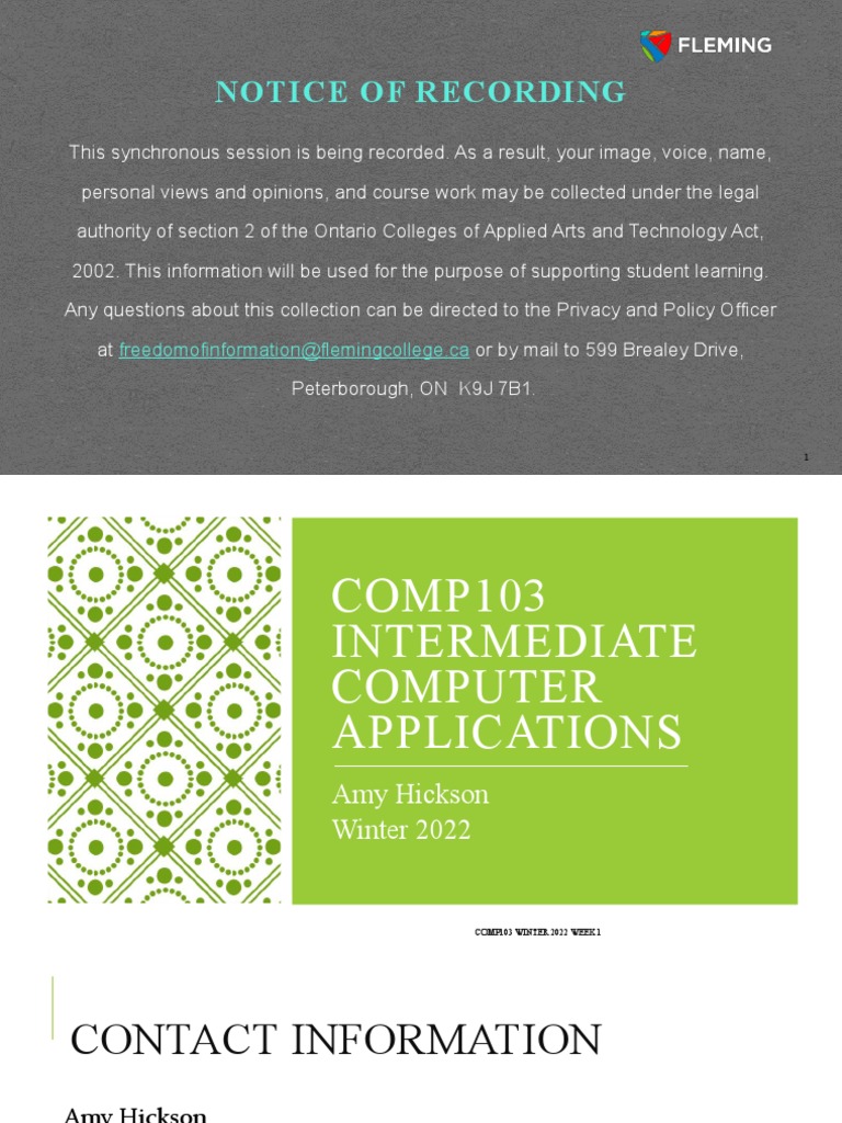 Comp103 Week 1 Lecture W22 | PDF | Computer File | Cyberspace