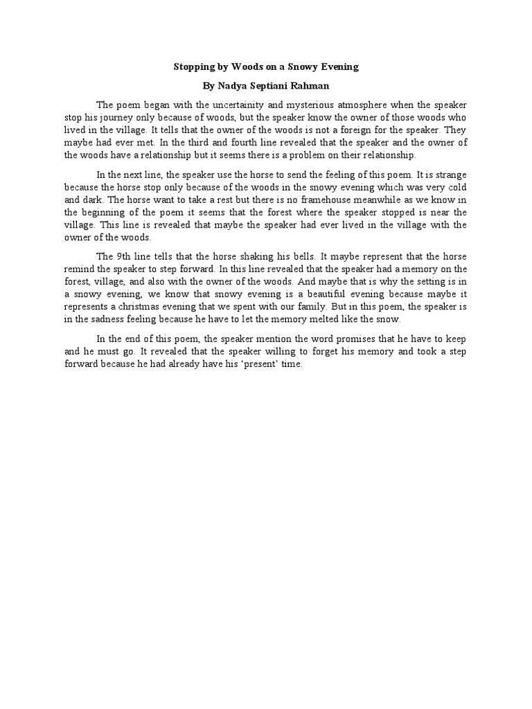 Prose - Poem Analysis | PDF