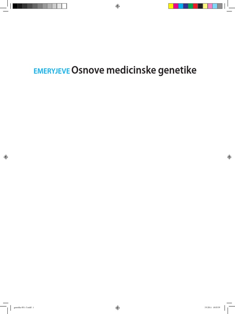 Emeryjeve Osnove Medicinske Genetike | PDF