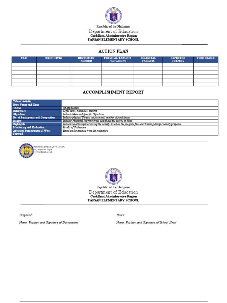 Action Plan Template | PDF
