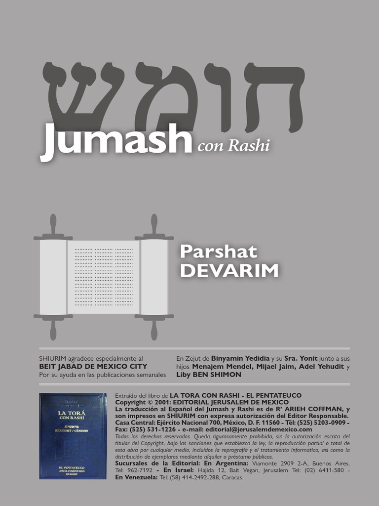 5 Devarim P. 44 Devarim 1a Aliá | PDF | Libros de la Torá | Moisés