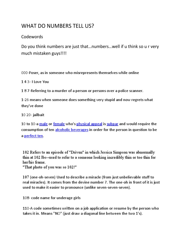 What Do Numbers Tell Us | PDF