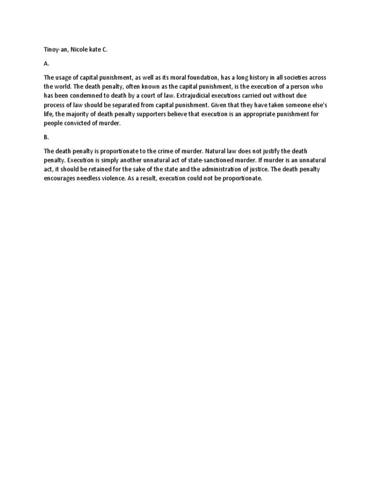 Capital Punishment: Ethics and Debate | PDF