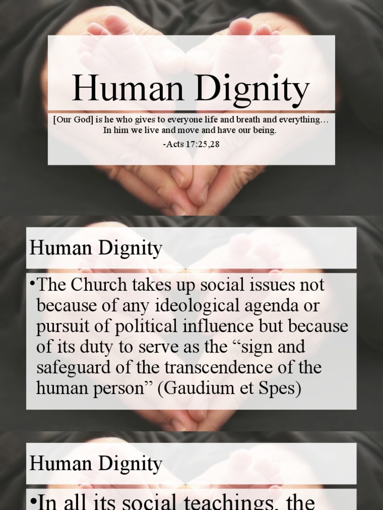 Human Dignity | PDF | Dignity | Grace In Christianity