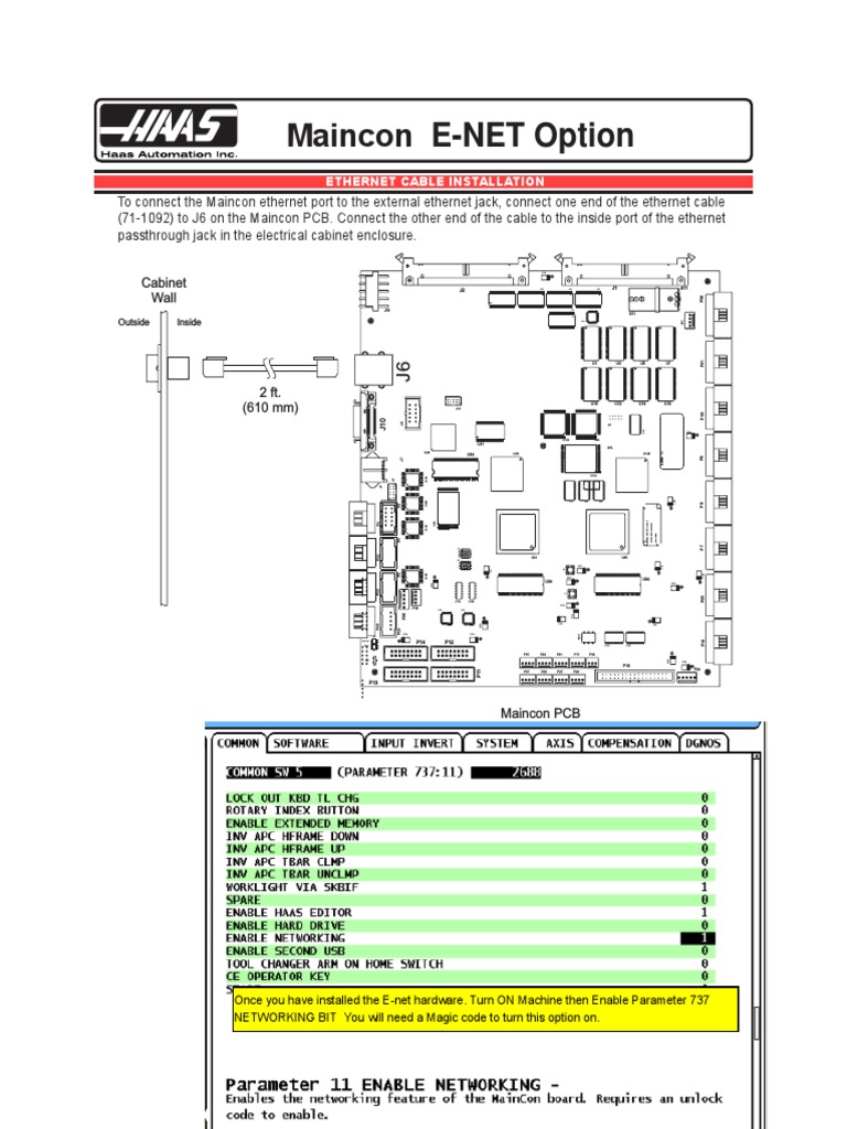 Maincon E-NET Option: Cabinet Wall | PDF | Computer Architecture | Network Protocols