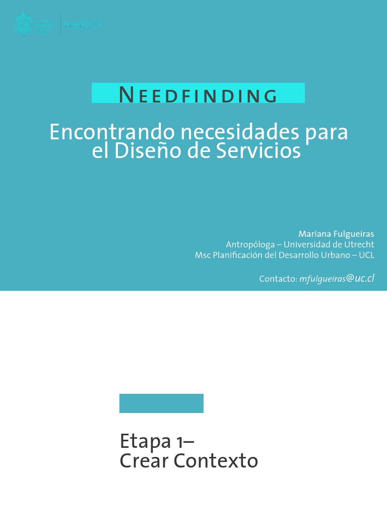Diseño de Servicios: Needfinding y Observación | PDF | Etnografía | Adultos