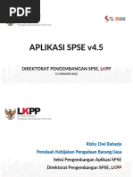 Pengenalan Aplikasi SPSE untuk Pengadaan | PDF