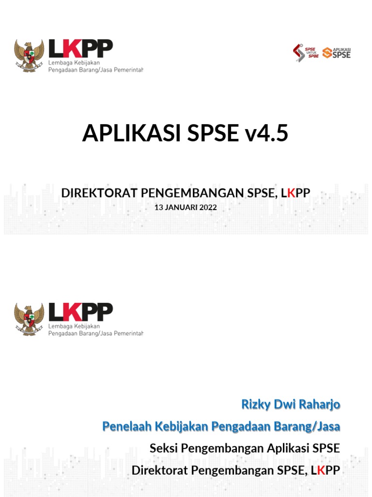Rilis Fitur Baru Aplikasi SPSE v4.5 | PDF | Bisnis | Teknologi & Rekayasa