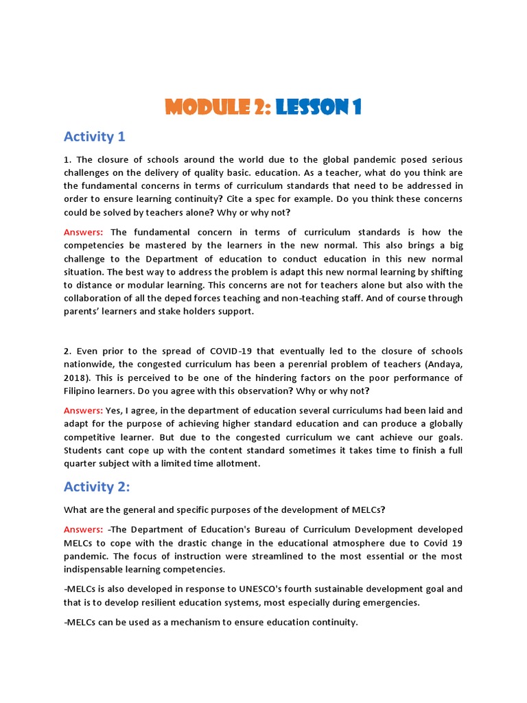 LDM2 Module 2 Kem | PDF | Curriculum | Learning