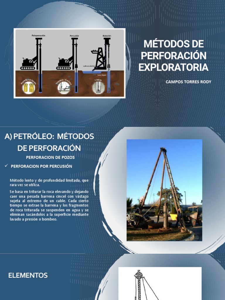 Métodos de Perforación Exploratoria | PDF | Minería | Agua