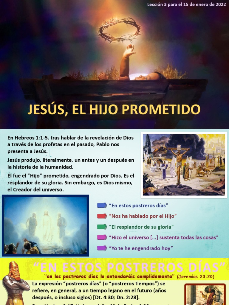 2022t103-Jesús El Hijo prometido-ES | Descargar gratis PDF | Jesús | Dios